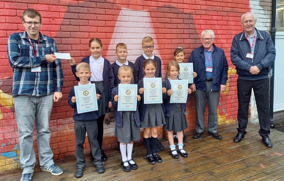 Former Frizington pupil returns to school to present cheque for £840 ...