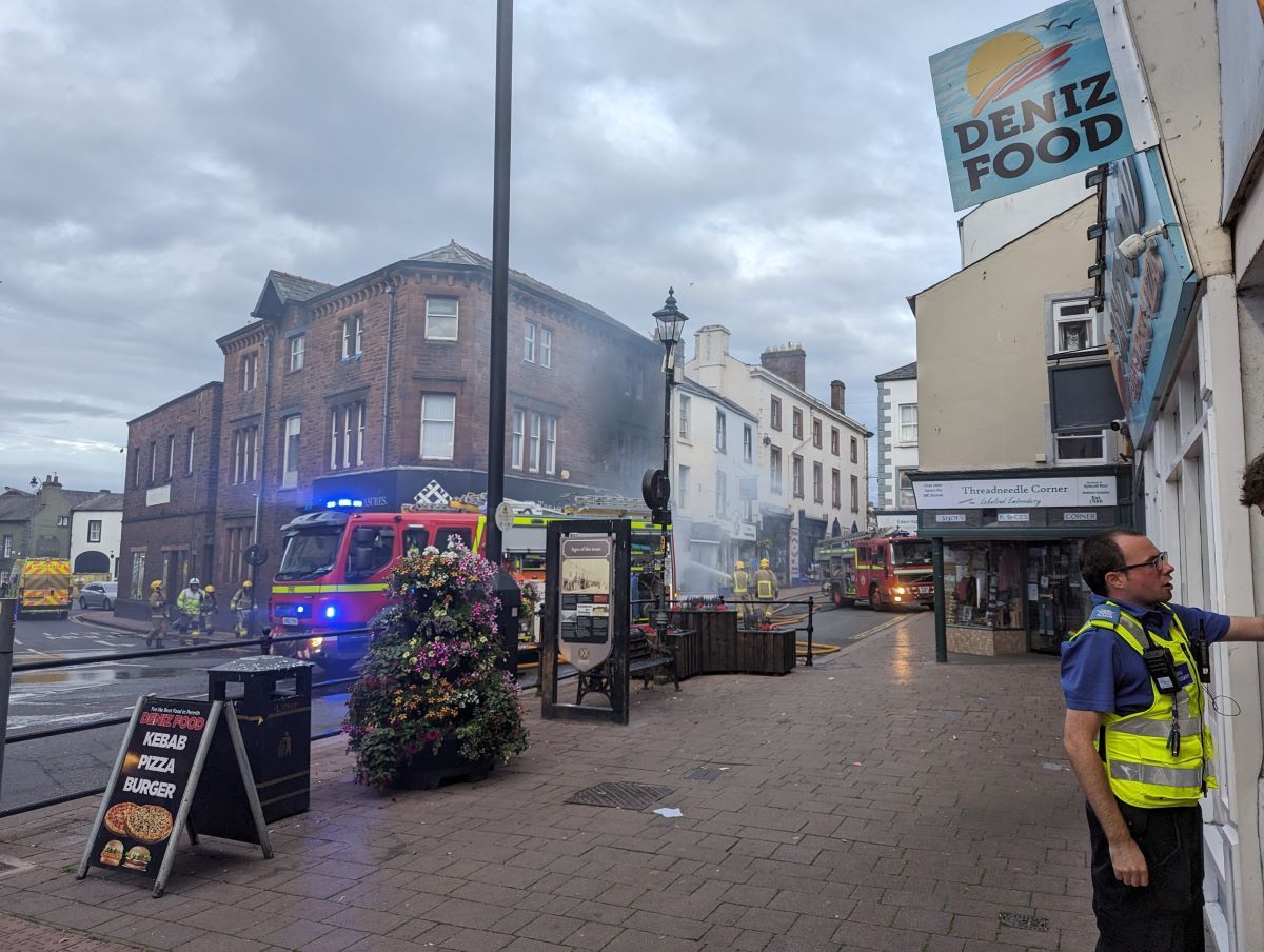 WATCH: Penrith shop gutted by serious fire – cumbriacrack.com