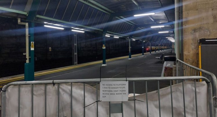 Carlisle train station platform closed after roof damaged in Storm Isha ...