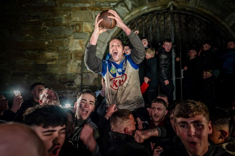 Uppies and Downies 2024: Uppies take first blood in Workington’s mass ...